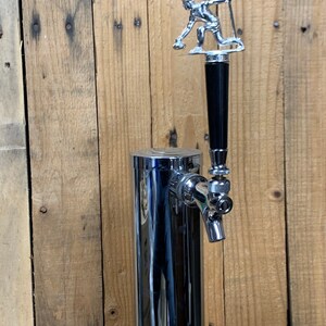 Curling Beer Keg Tap Handle Metal Bonspiel Silver Trophy Mini Knob Pull ...