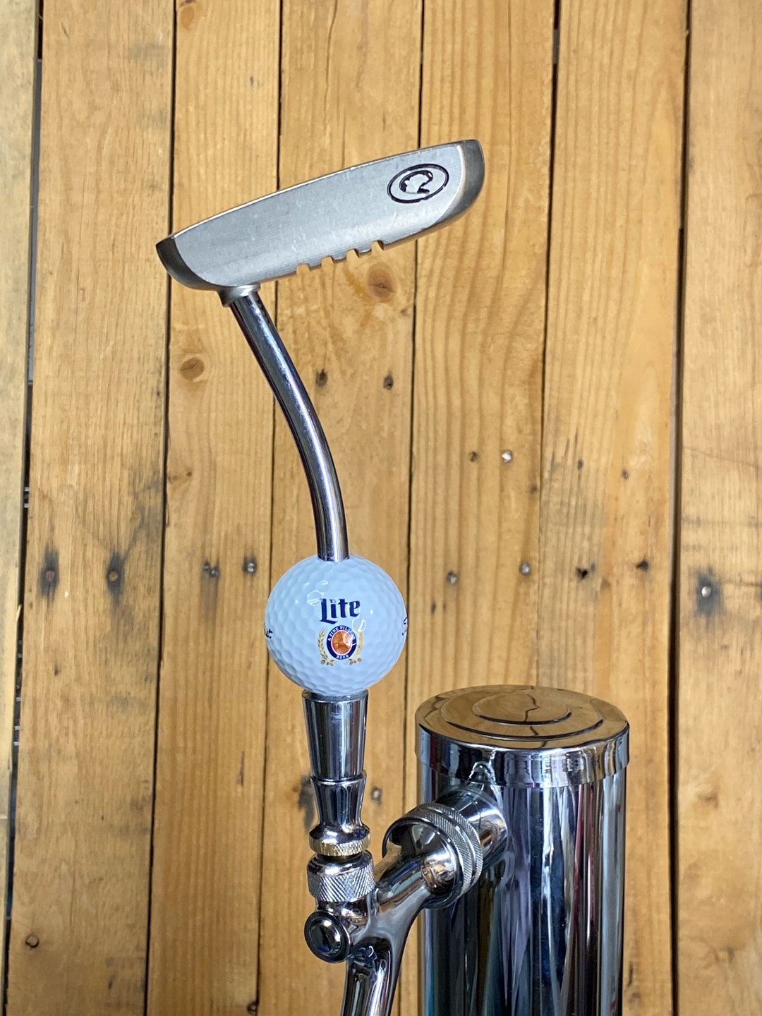 Miller Lite Beer Tap Handle Putter Golf Club and Titleist Ball - Etsy