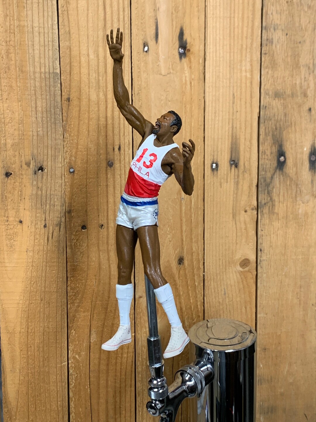 Philadelphia 76ers Beer Keg Tap Handle for Kegerator Wilt Chamberlain ...