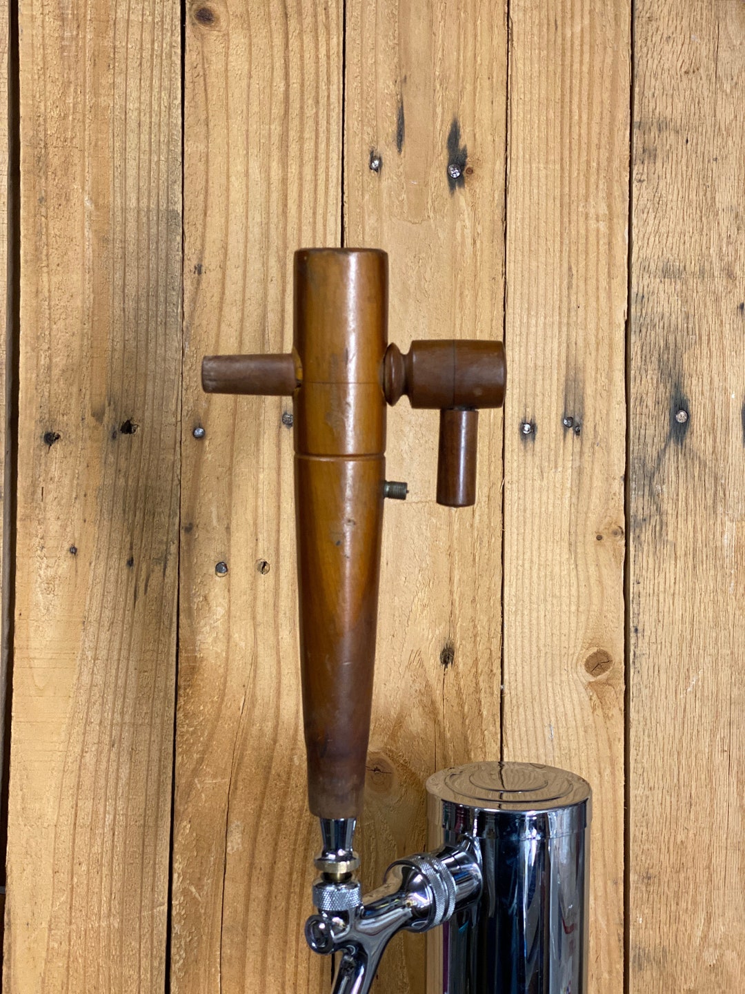 Vintage Wooden Beer Barrel Tap Handle: Upcycled Kegerator Zwickel - Etsy