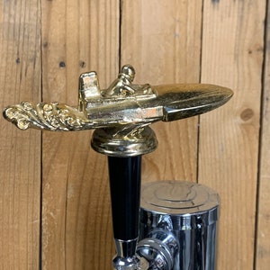 Hydroplane Speed Boat Trophy Tap Handle for Beer Keg Kegerator Gold - Etsy