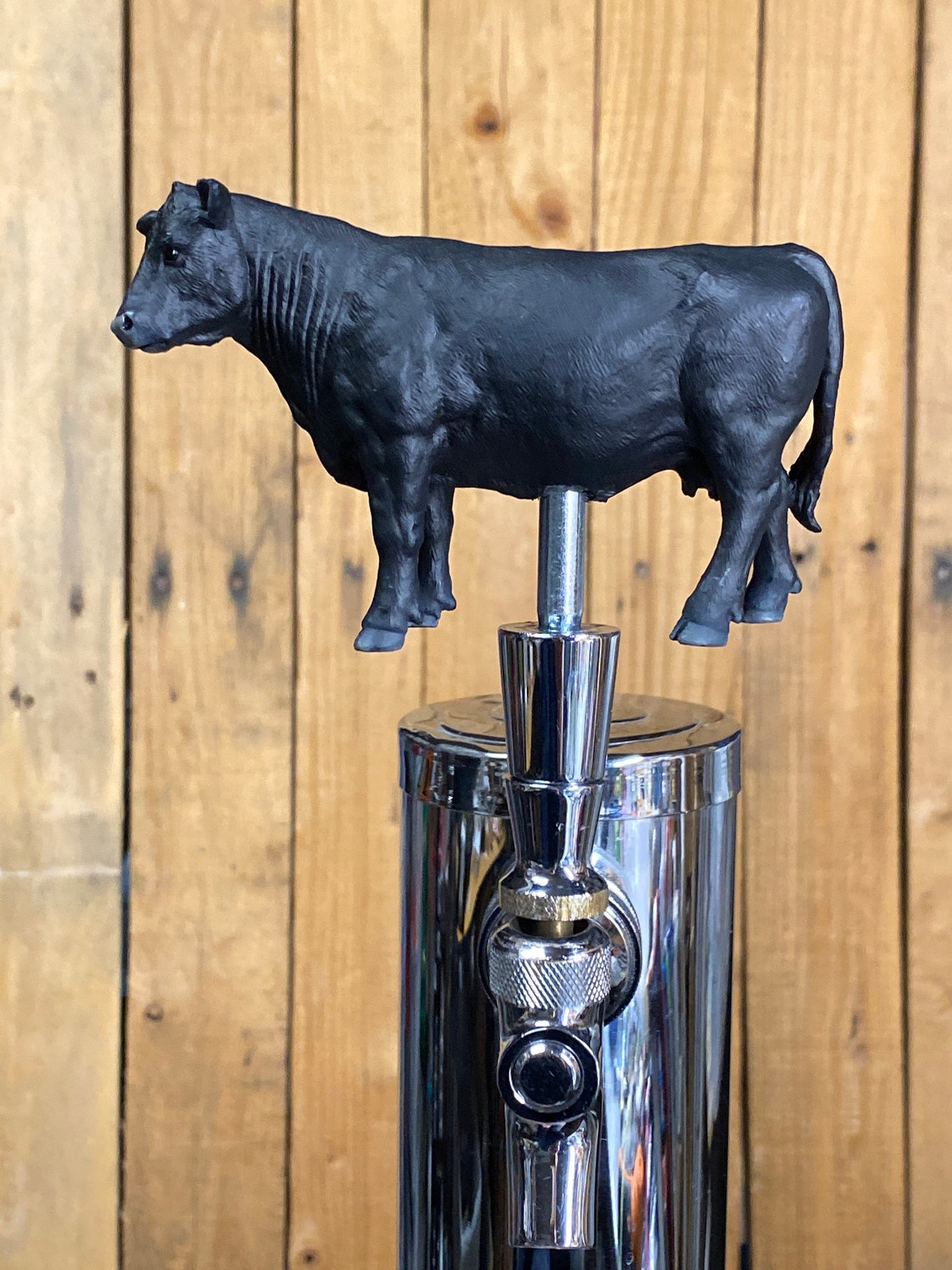 Black Angus Cow Beer Tap Handle - Etsy