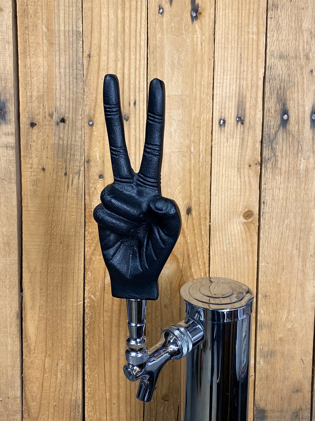 Peace Sign Metal Tap Handle for Beer Keg Kegerator - Etsy