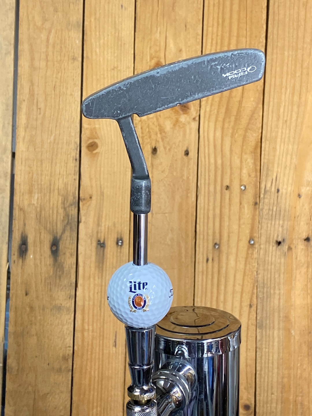 Miller Lite Tap Handle for Beer Keg Kegerator Vintage Putter Golf Club ...