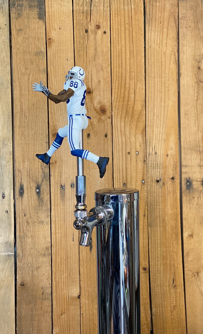 Indianapolis Colts Beer Keg Tap Handle for Kegerator Marvin Harrison - Etsy