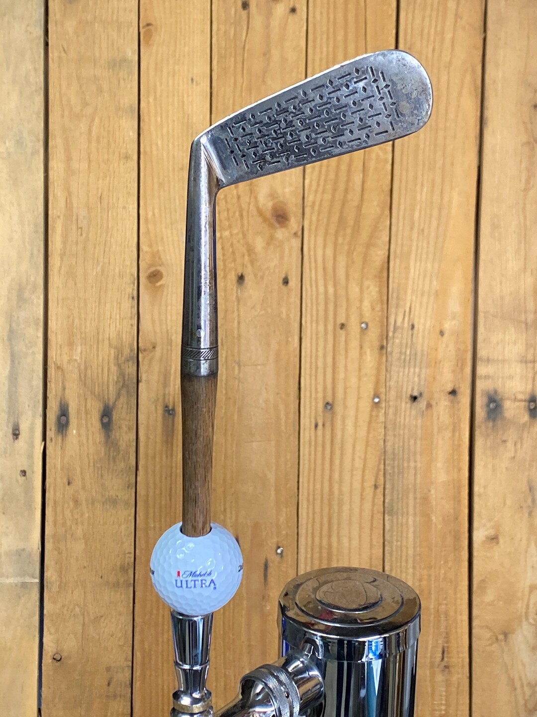 Michelob Ultra Beer Tap Handle for Vtg Hickory Shaft Putter Golf Club ...