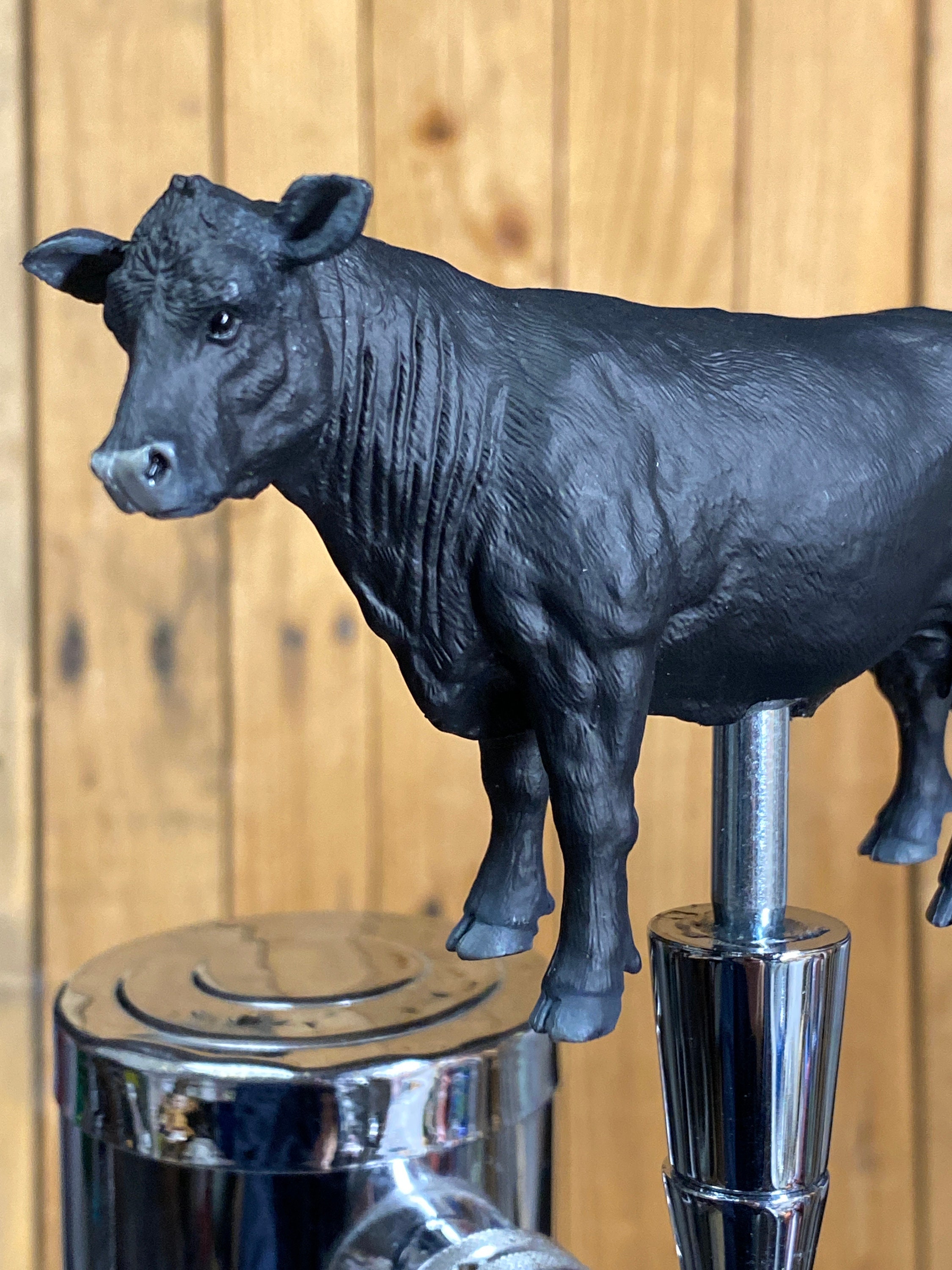 Black Angus Cow Beer Tap Handle - Etsy