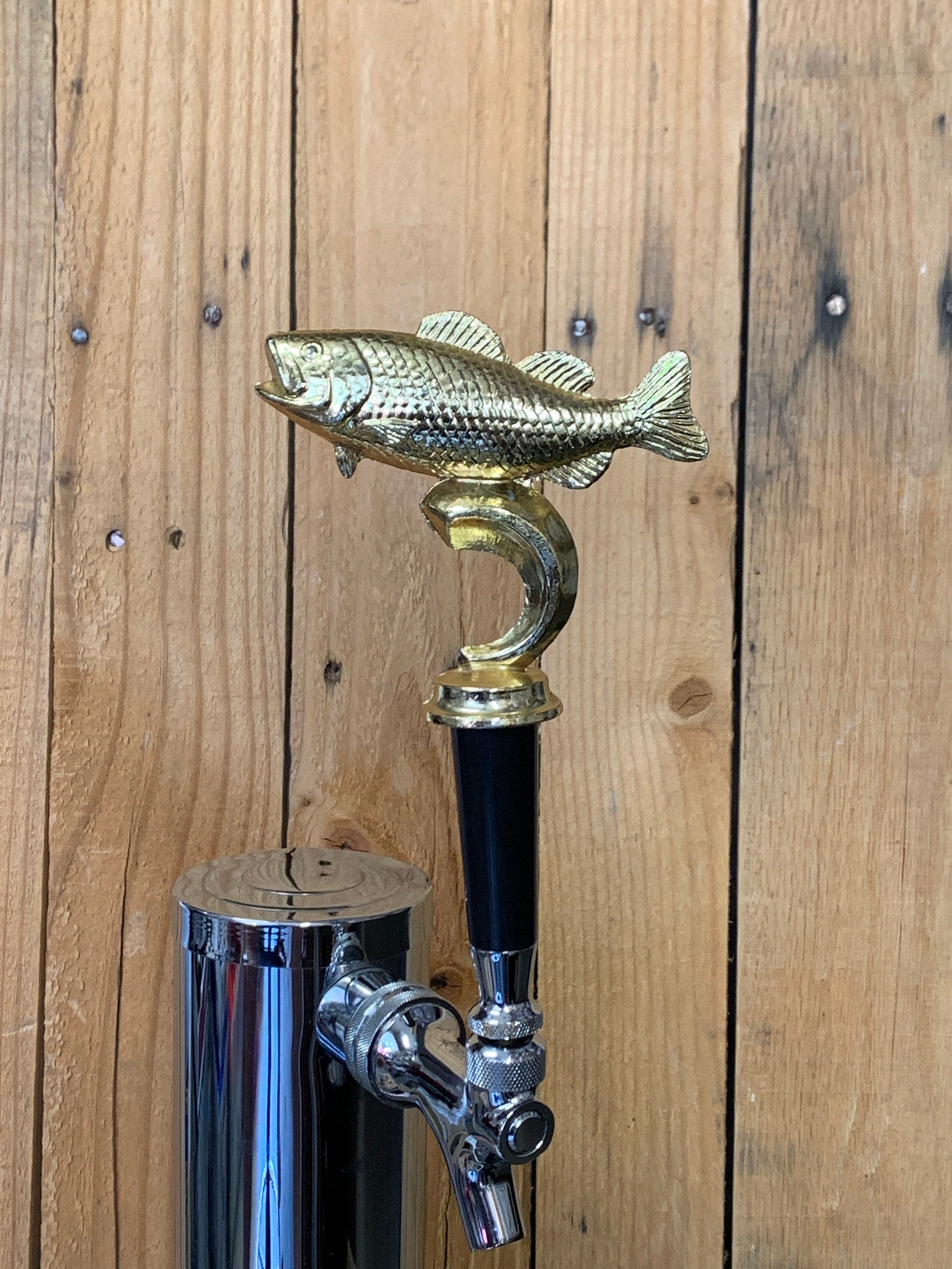 Bass Fishing Trophy Tap Handle for Beer Kegerator | Etsy