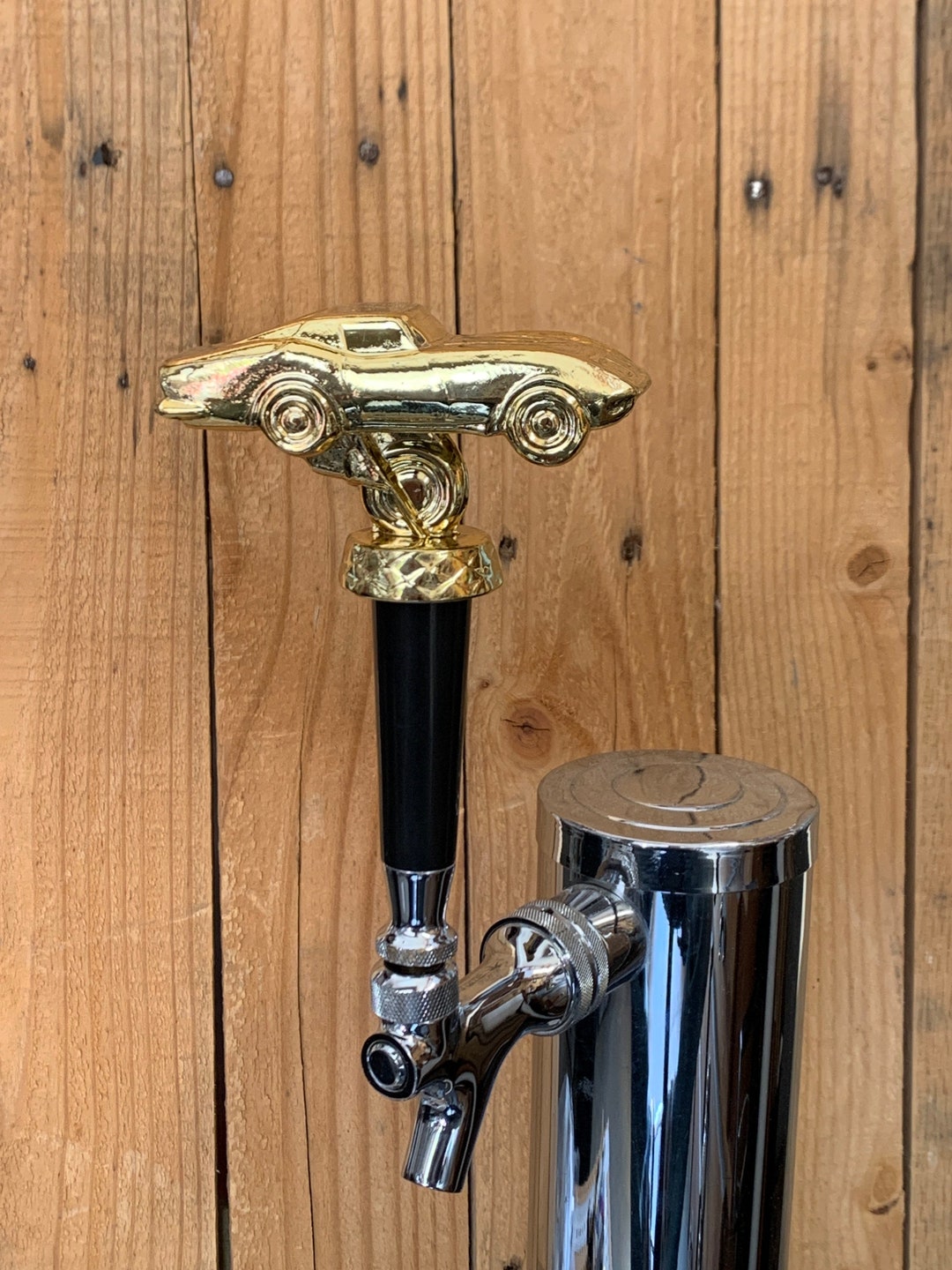 Chevy Corvette Beer Keg Tap Handle for Kegerator Vtg Metal Trophy - Etsy