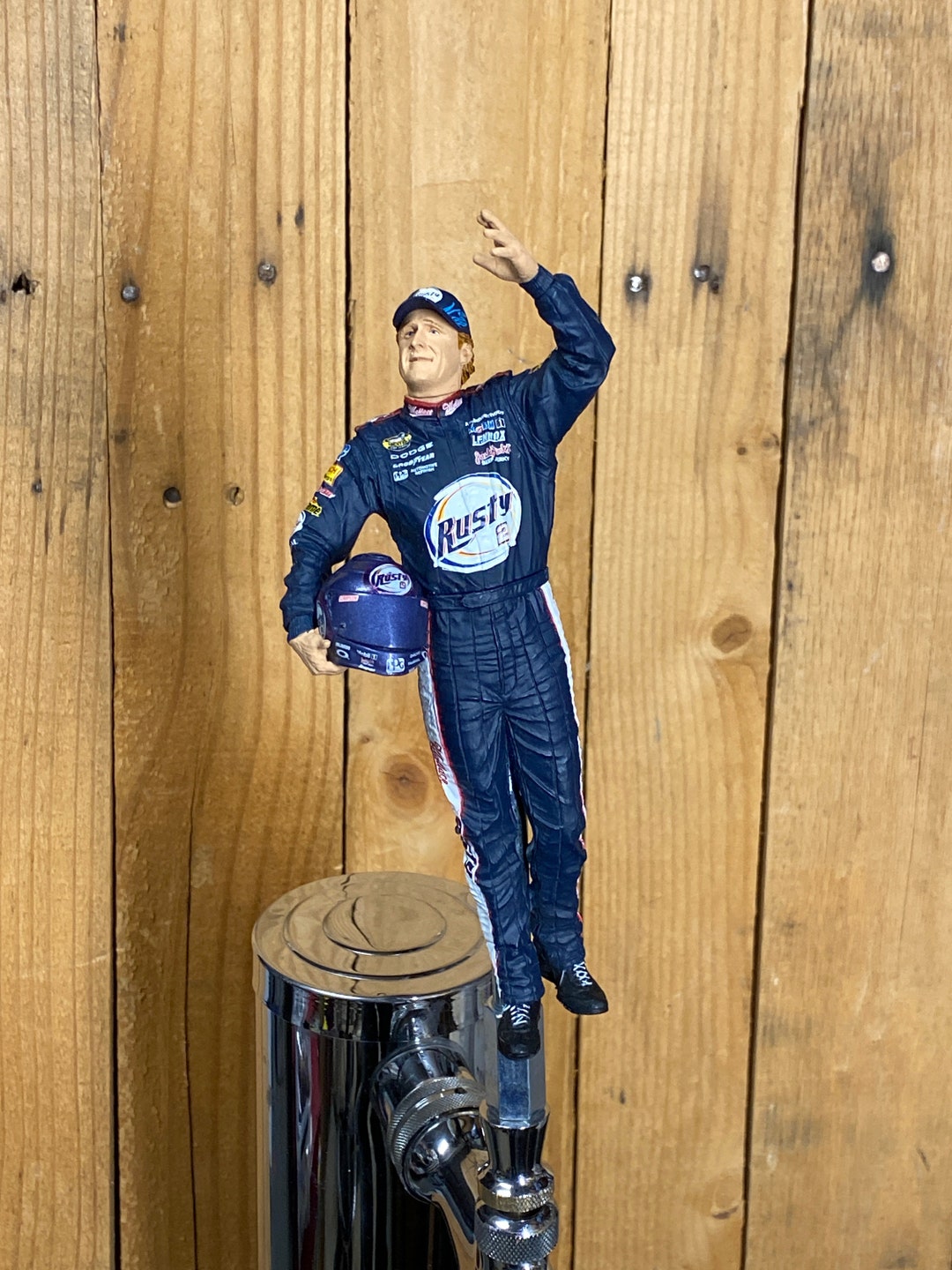 Rusty Wallace NASCAR Beer Keg Tap Handle Car Racing Kegerator - Etsy