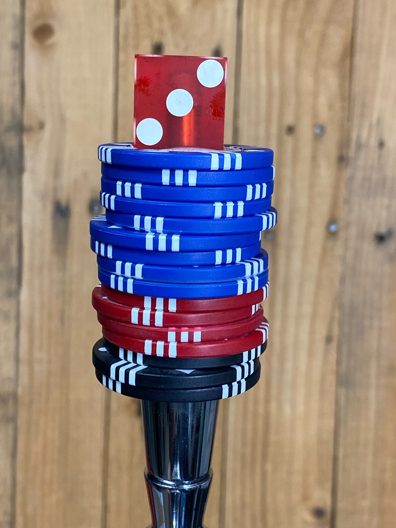 Casino Poker Chips Mini Beer Tap Handle With Die Dice - Etsy