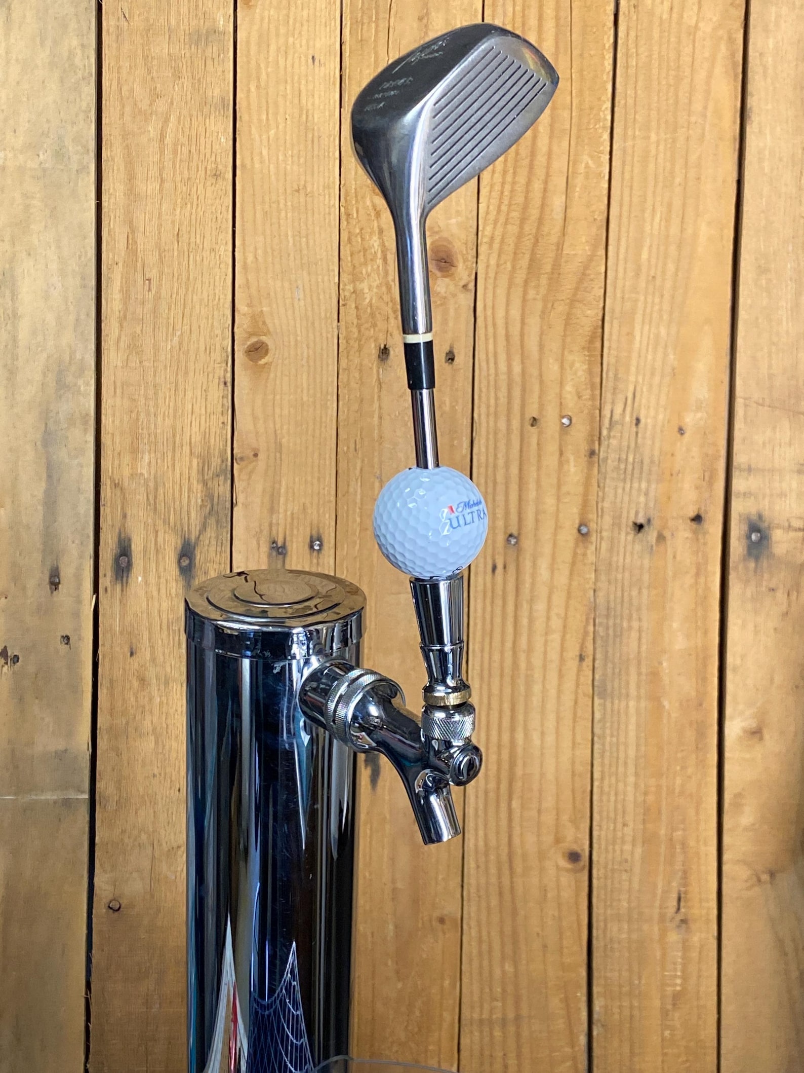 Michelob Ultra Beer Tap Handle Upcycled Taylor Made Metal Driver Golf ...