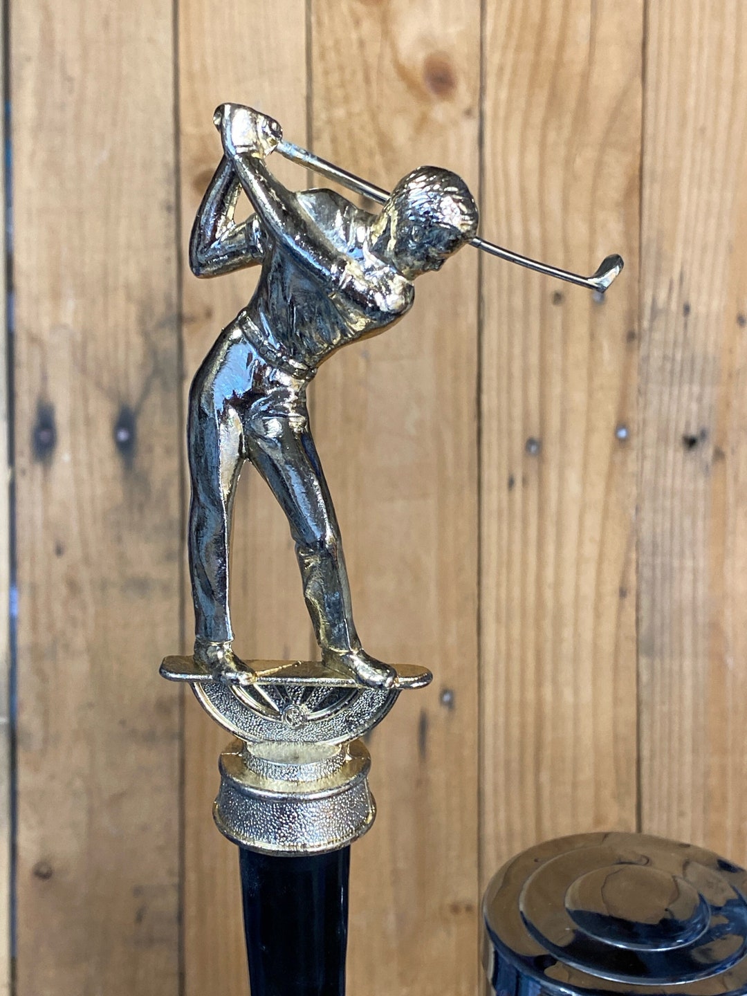 Golf Tap Handle for Beer Keg Kegerator Vintage Mens Light Gold Metal ...