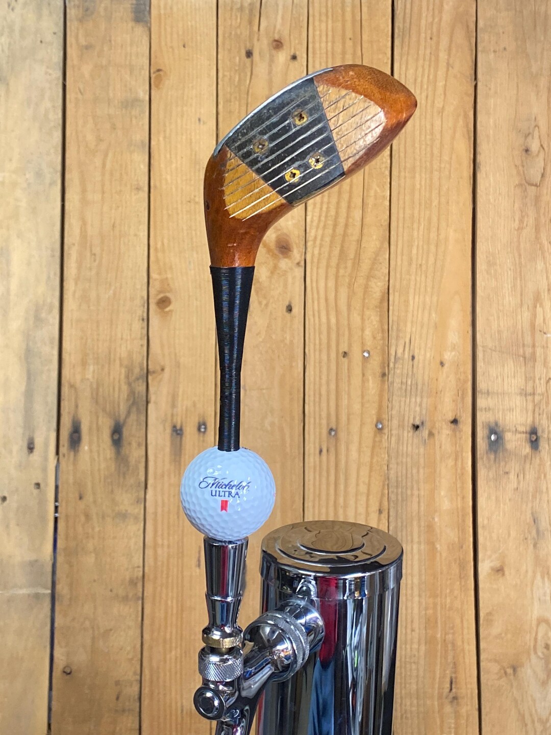 Michelob Ultra Tap Handle for Beer Keg Kegerator Vintage 1 Wood Driver ...
