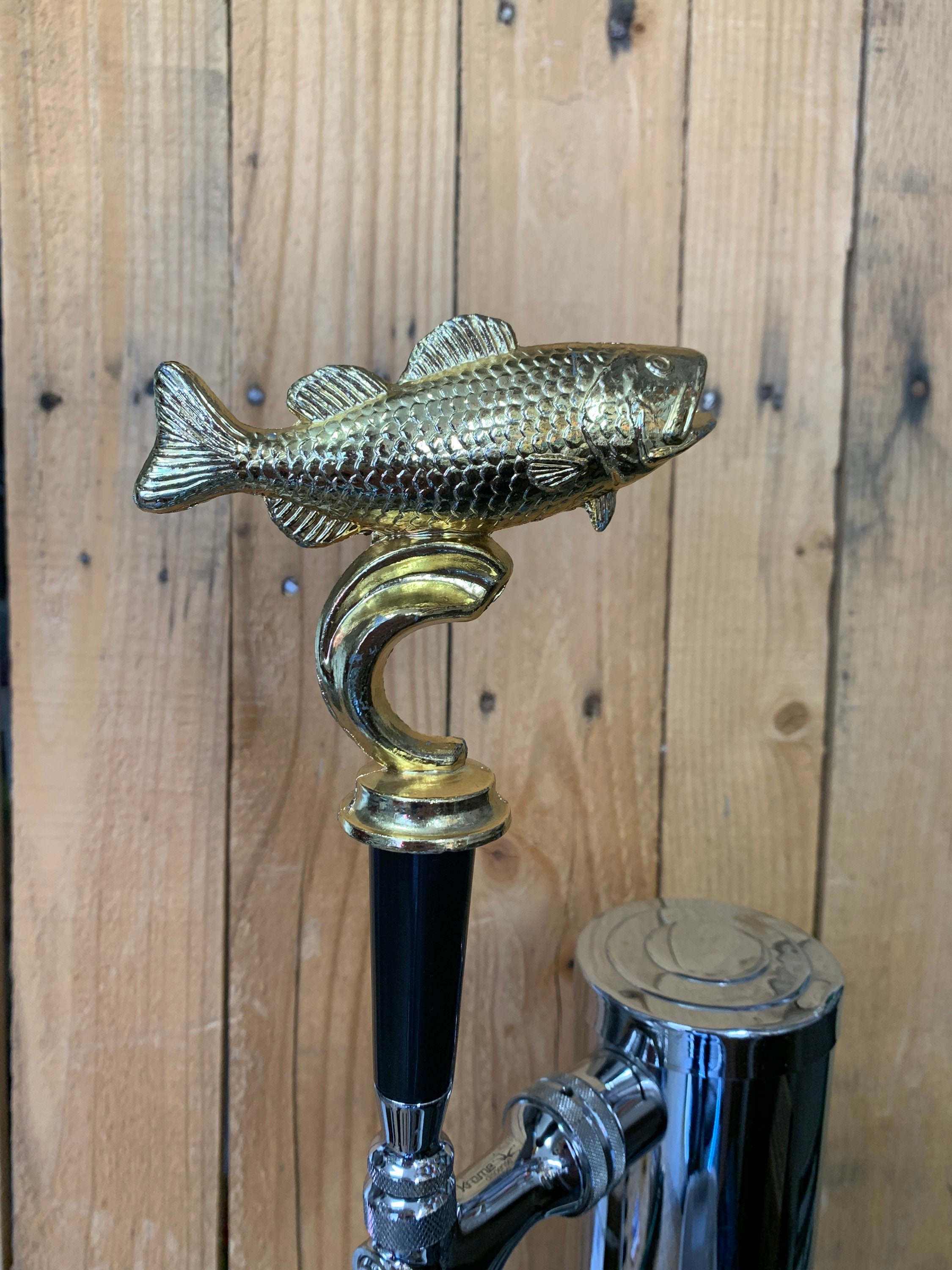 Bass Fishing Trophy Tap Handle for Beer Kegerator | Etsy