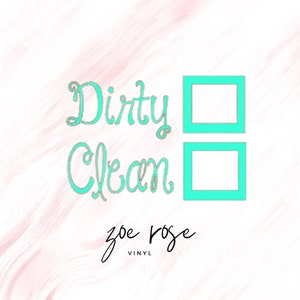 Dishwasher Clean/dirty Vinyl Decal - Etsy