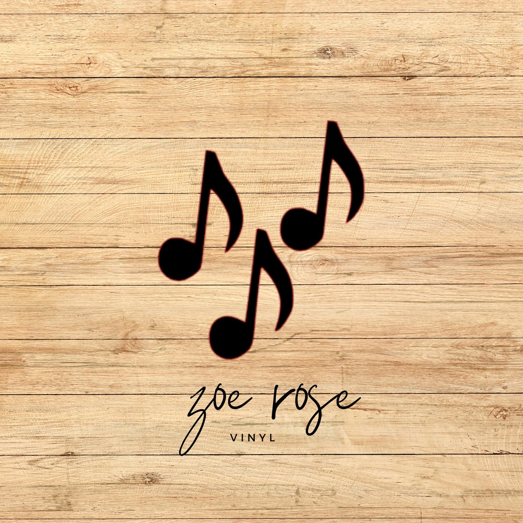 Music Note Vinyl Decal - Etsy