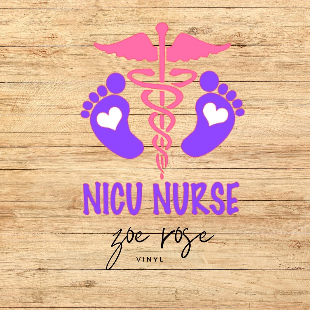 NICU Nurse Vinyl Decal Sticker - Etsy