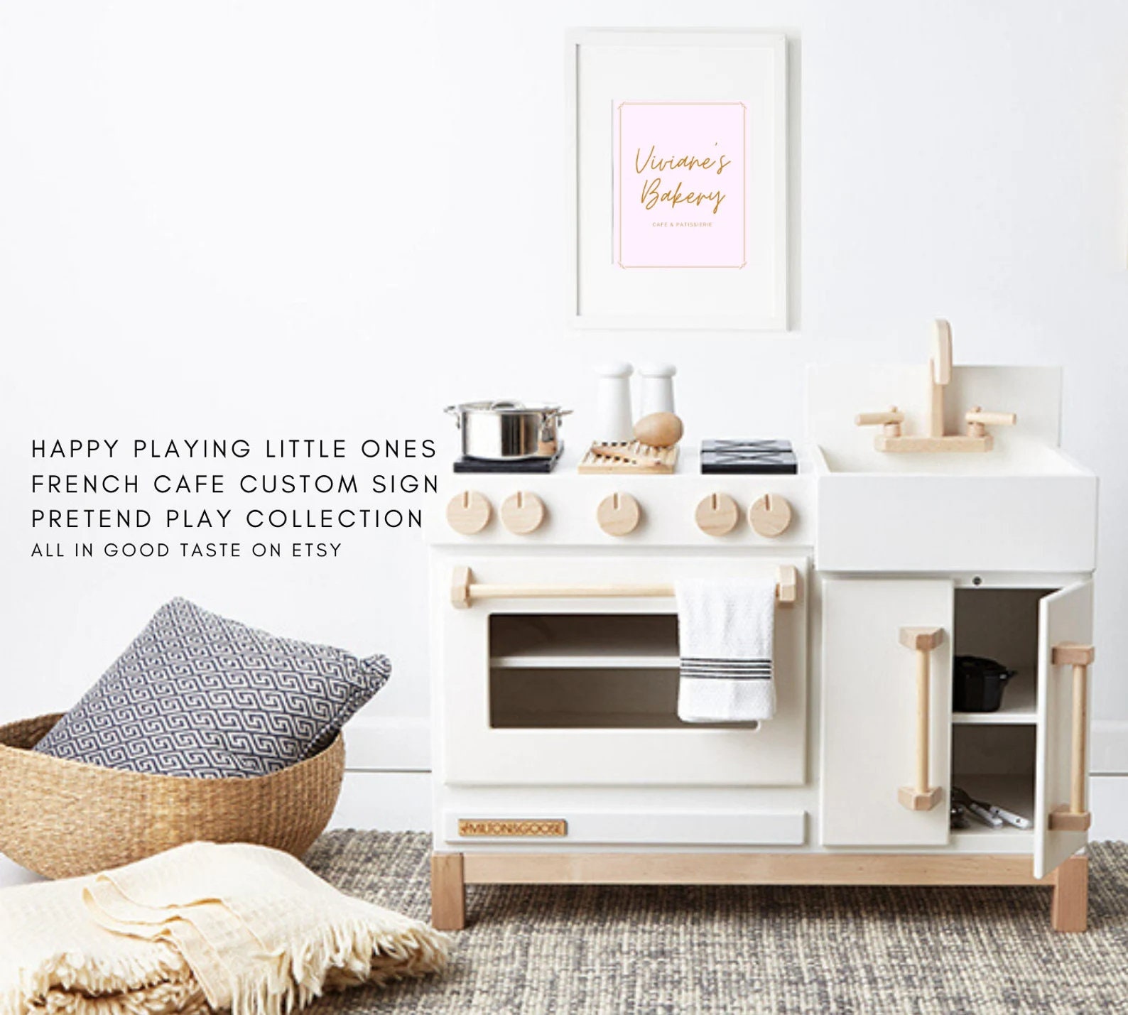 Custom Play Kitchen Print Personalized Name Art Unique Kid - Etsy