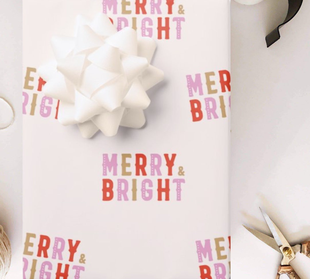 Merry and Bright Wrapping Paper Christmas Gift Nutcracker - Etsy