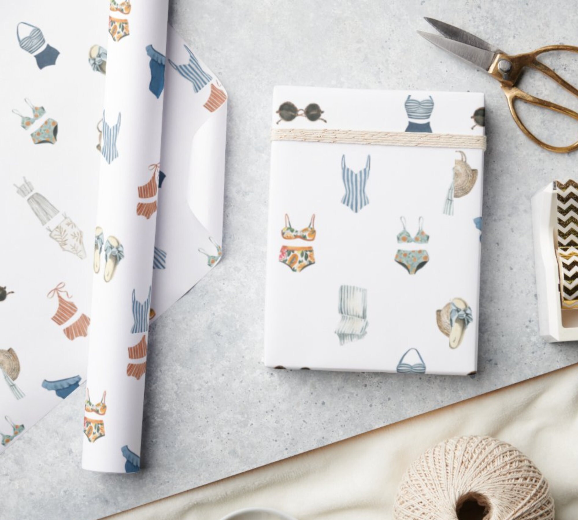 Take Me to the Beach Wrapping Paper, Nautical Birthday, Housewarming ...
