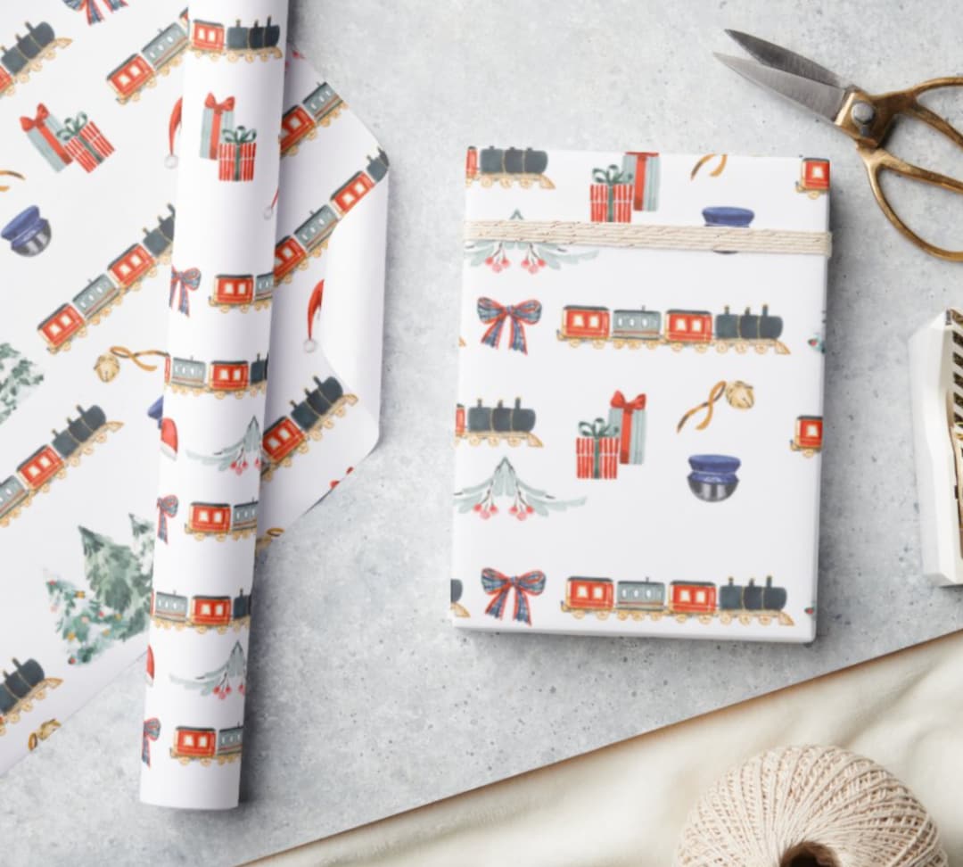 Christmas Train Christmas Wrapping Paper Nutcracker - Etsy