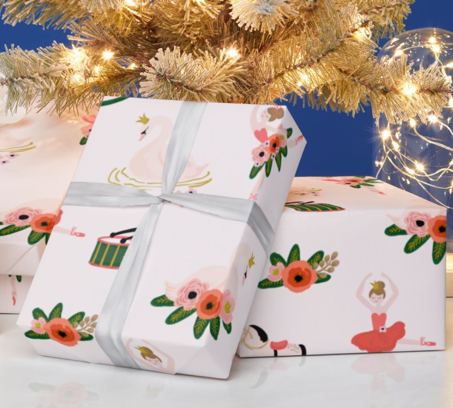 Nutcracker Ballerina Wrapping Paper, Christmas Gift, Nutcracker ...