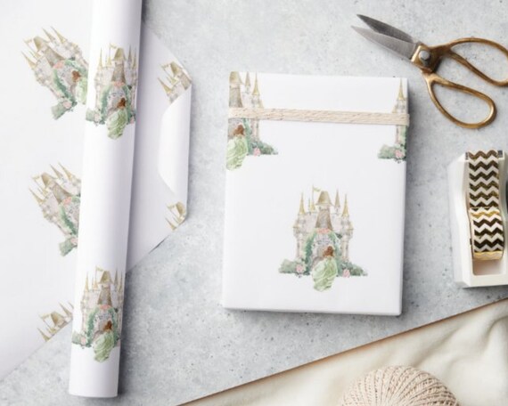 Princess Birthday Wrapping Paper Birthday Party Wrapping | Etsy