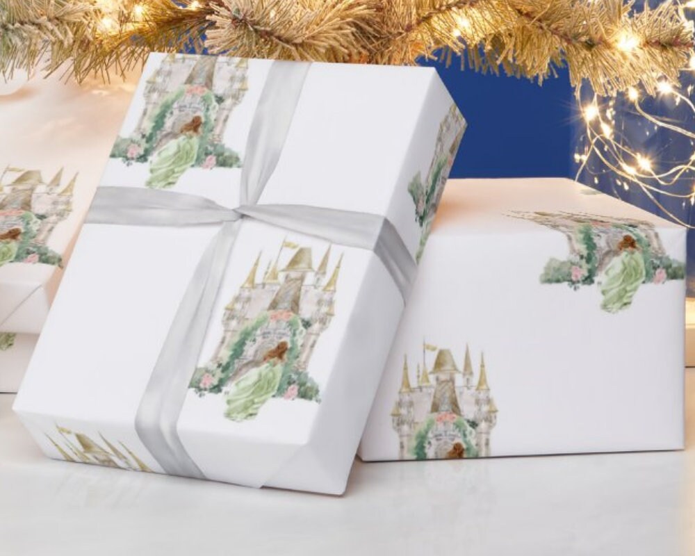 Princess Birthday Wrapping Paper Birthday Party Wrapping - Etsy