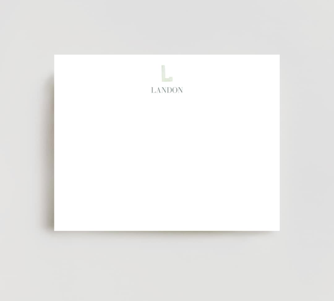 Monogram Kid Stationery, Monogram Stationery, Colorful Personalized ...