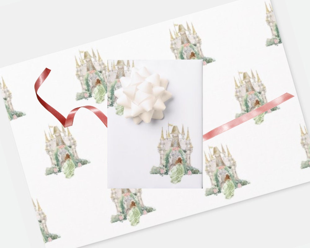 Princess Birthday Wrapping Paper Birthday Party Wrapping - Etsy
