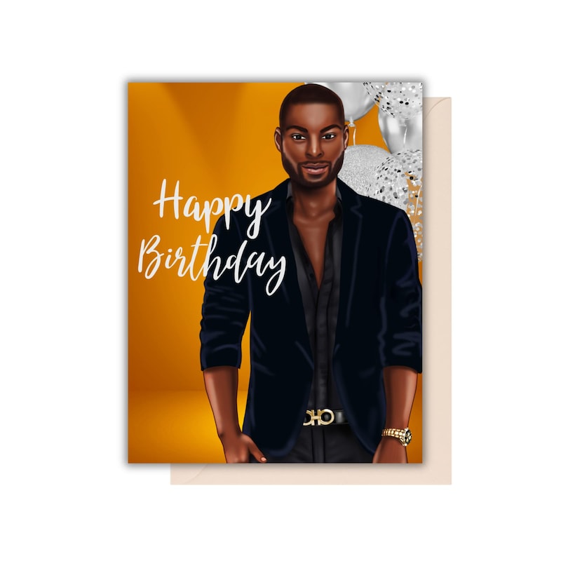 Manly Birthday Card - Etsy