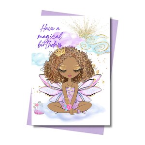 Birthday Card | Black Fairy - "have a Magical Birthday" | GC-BIR011 - Etsy