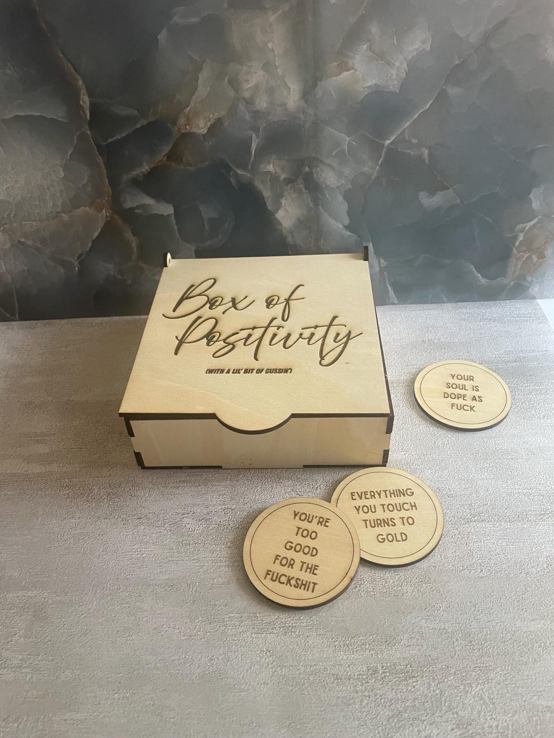 Affirmation Chips, Sweary Affirmations, Positive Affirmation Tokens ...