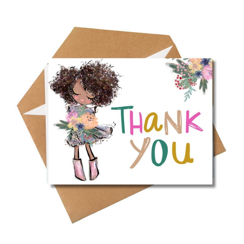 Cute Thank You Cards - Etsy