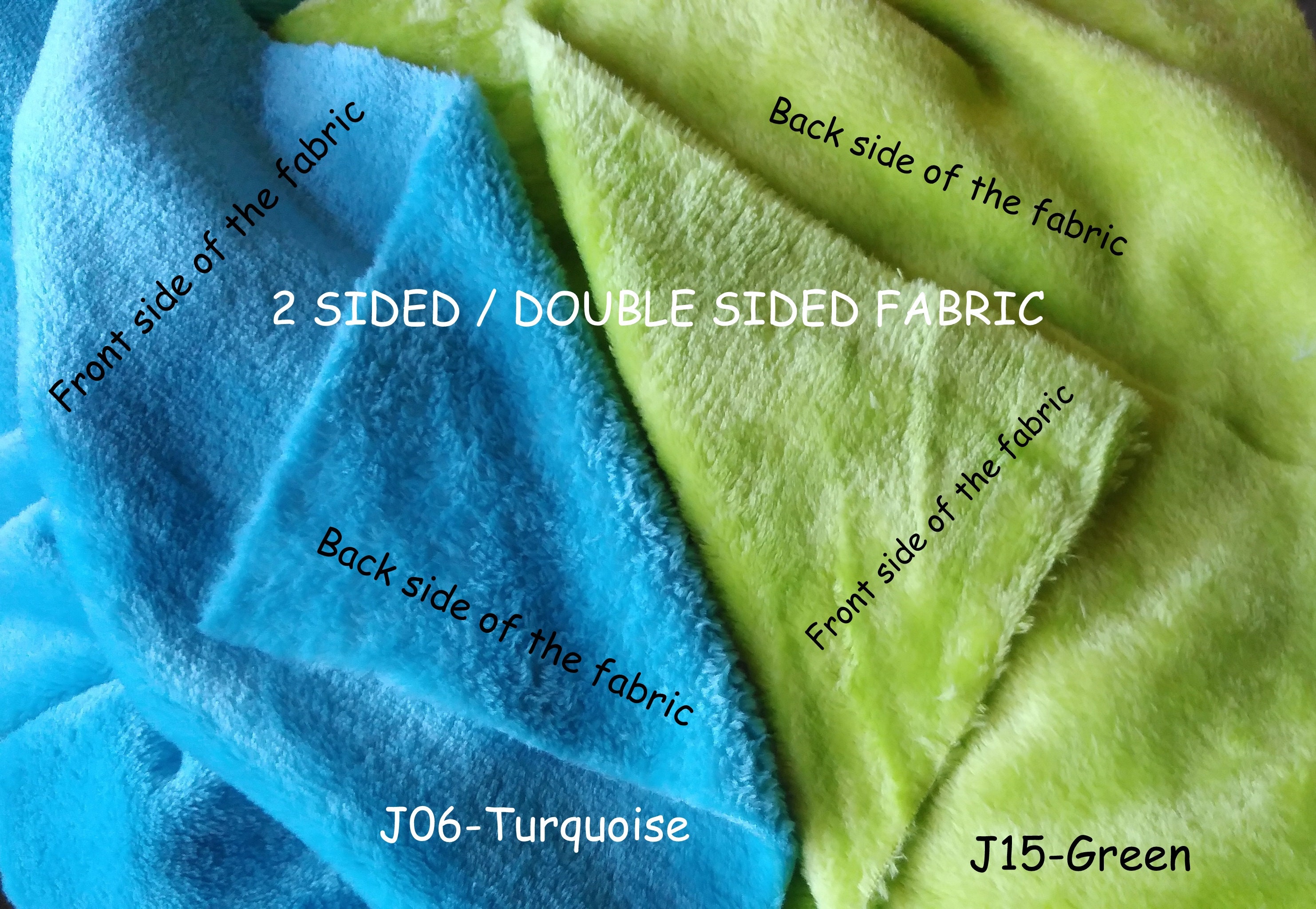 New Colors DOUBLE-SIDED Fleece Soft Cuddly Fabric. 22 Colors - Etsy