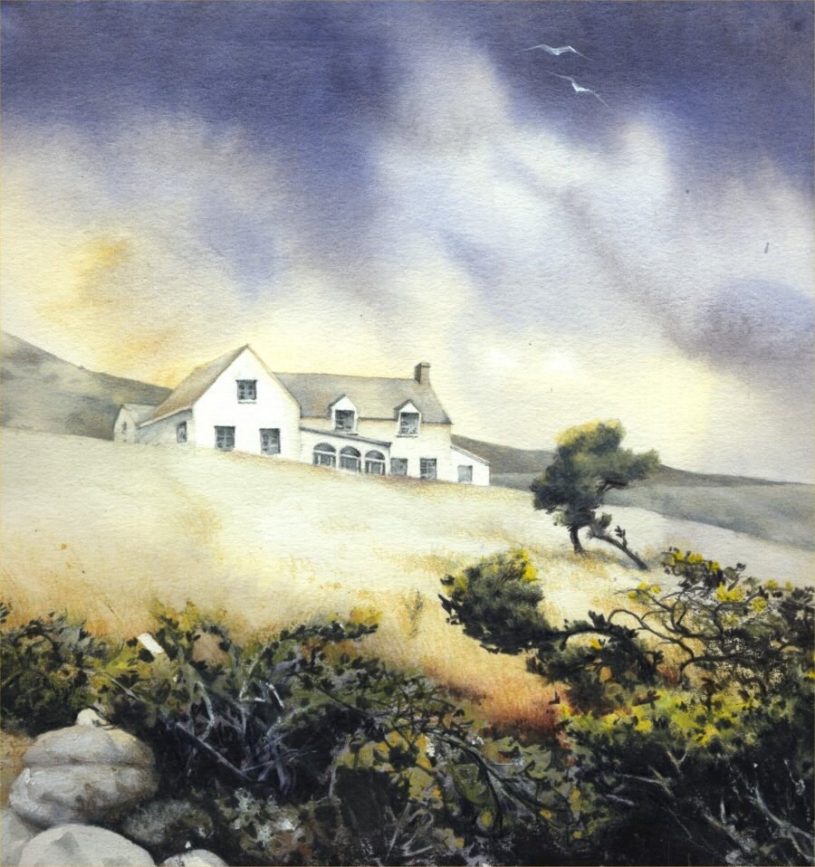 Pembrokeshire Coast Path Welsh Art Gorse Archival Print Print of ...