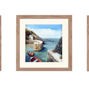 Solva Harbour Archival Print | Pembrokeshire Painting | 7" X 7" | Welsh ...