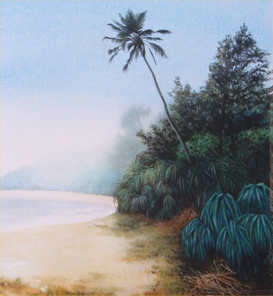 Goa Beach | Archival Print | Cavelossim Watercolour | 7" X 9 ...