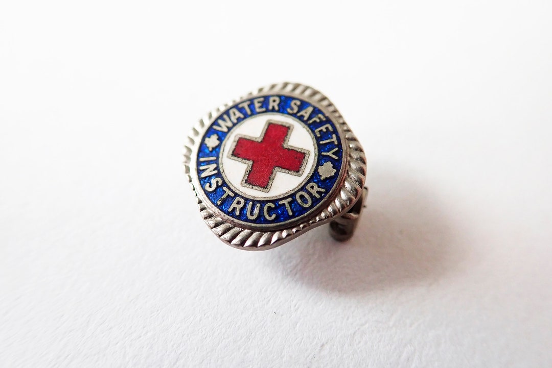 1970s Red Cross Water Safety Instructor Lapel Pin - Etsy