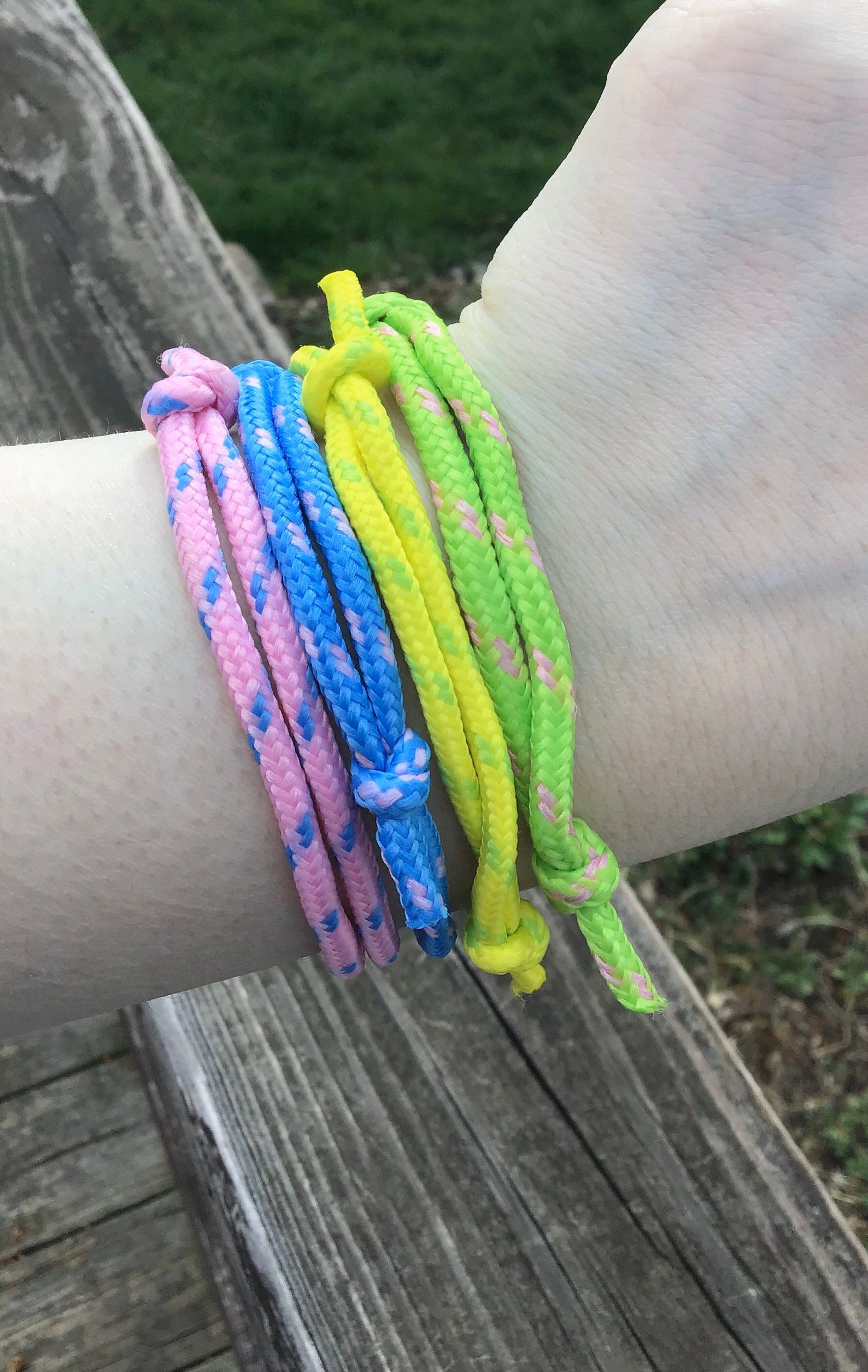 Vintage 90's Neon Color Woven Rope Adjustable Size - Etsy