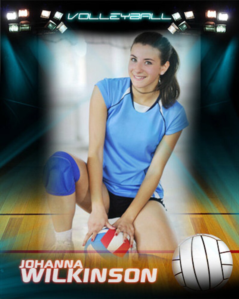 Volleyball premier Custom Templates | Etsy