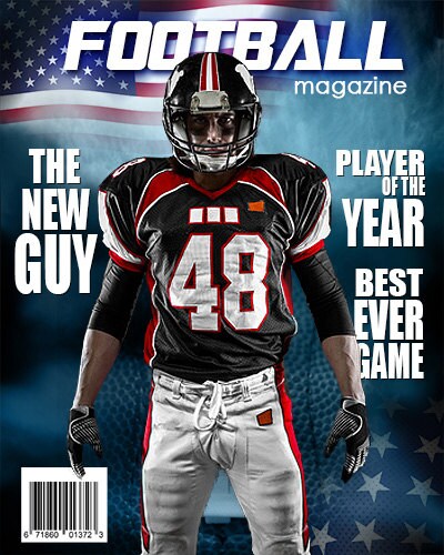 Sports Magazine Cover Football