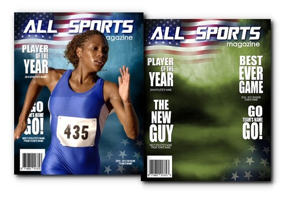Sports Magazine Cover Template