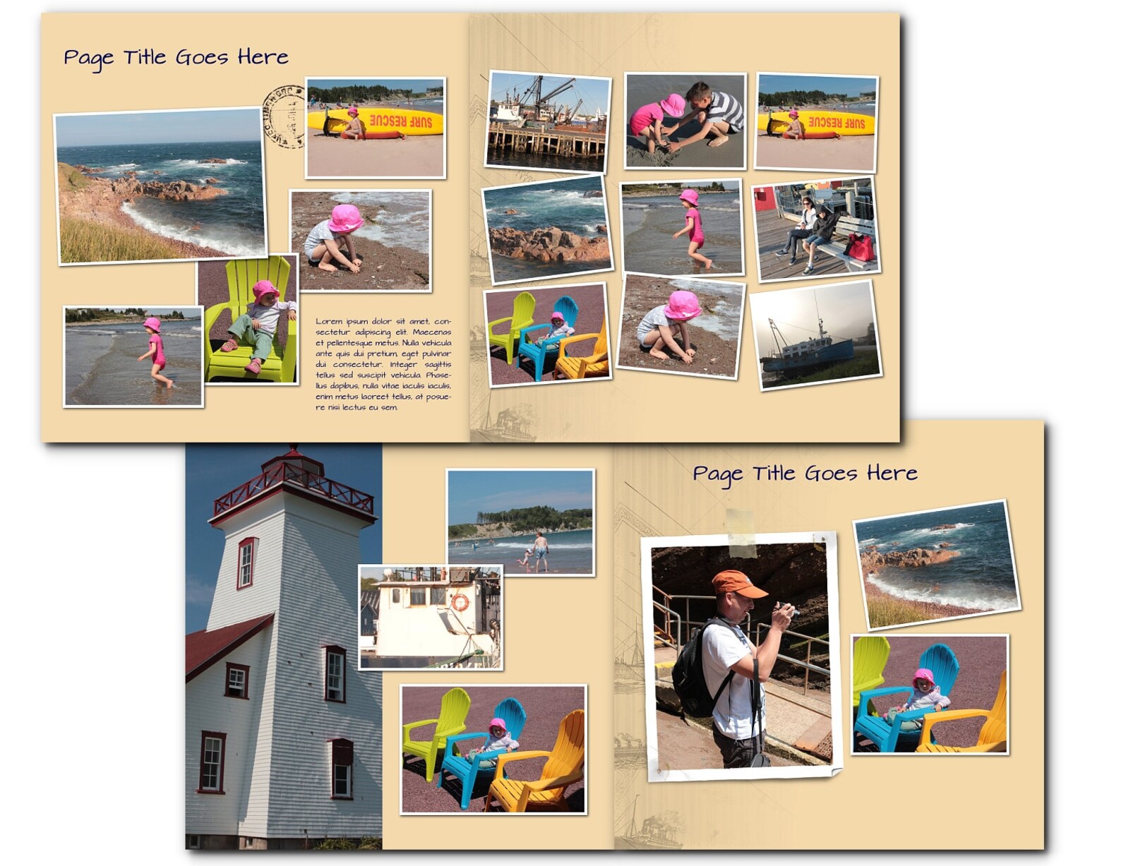 Holiday Photo Book Custom Templates | Etsy