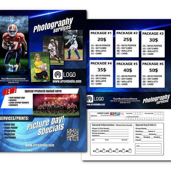 Photography Order Envelope Template - Etsy