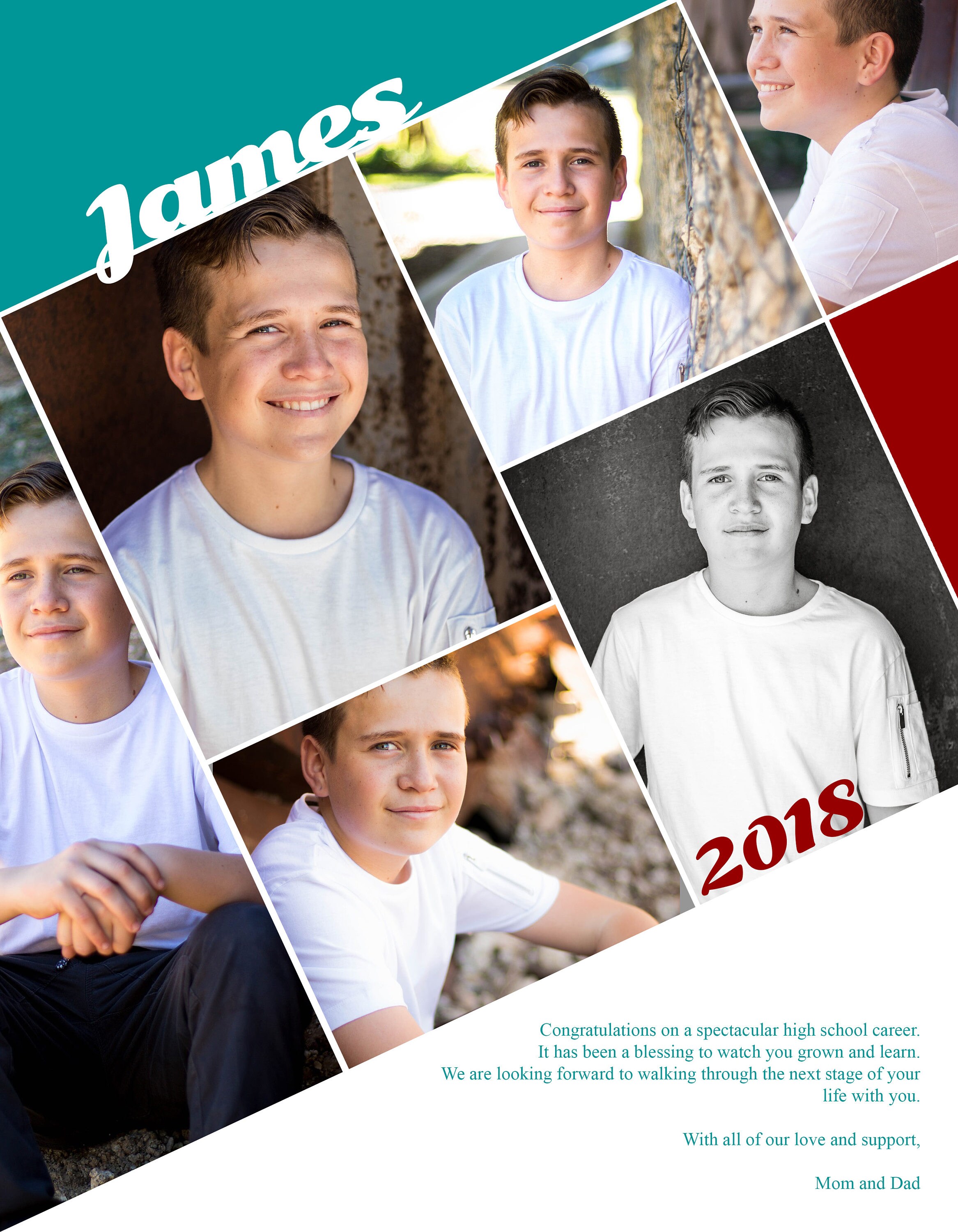 Yearbook Ads Templates James - Etsy