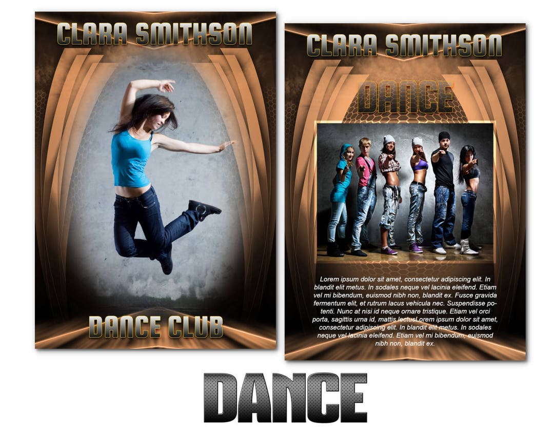 Dance heroes Cards Templates - Etsy
