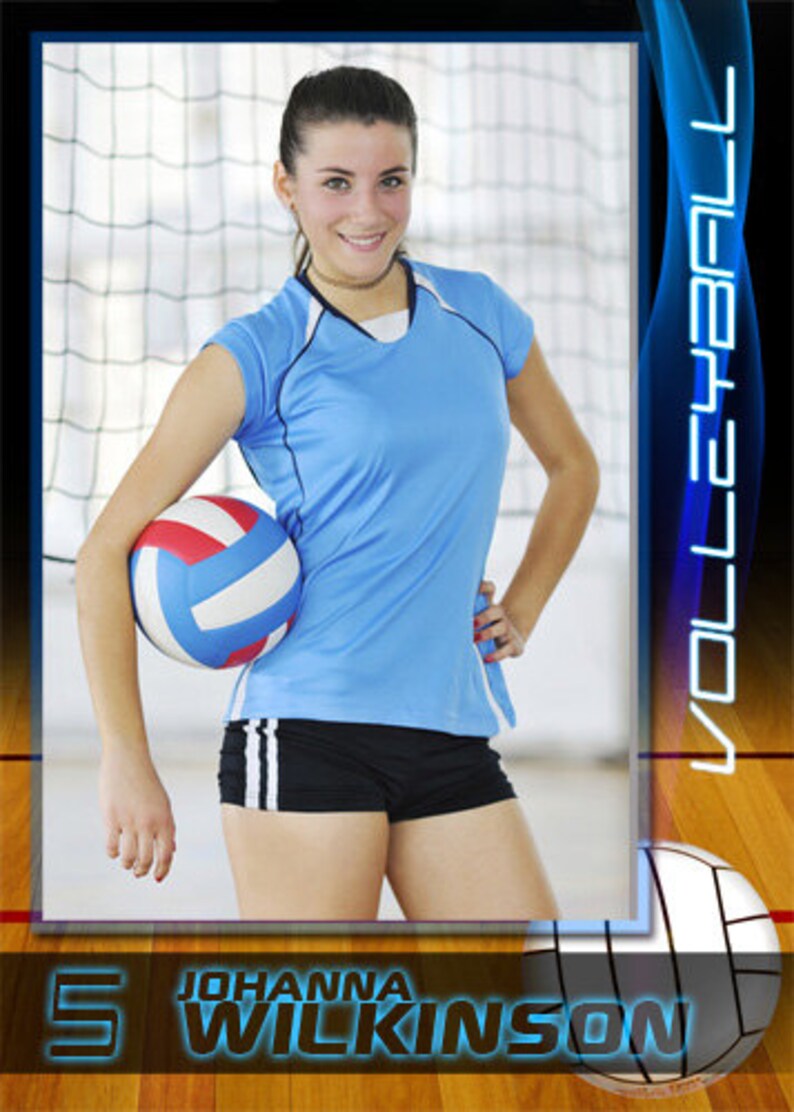 Volleyball premier Custom Templates | Etsy