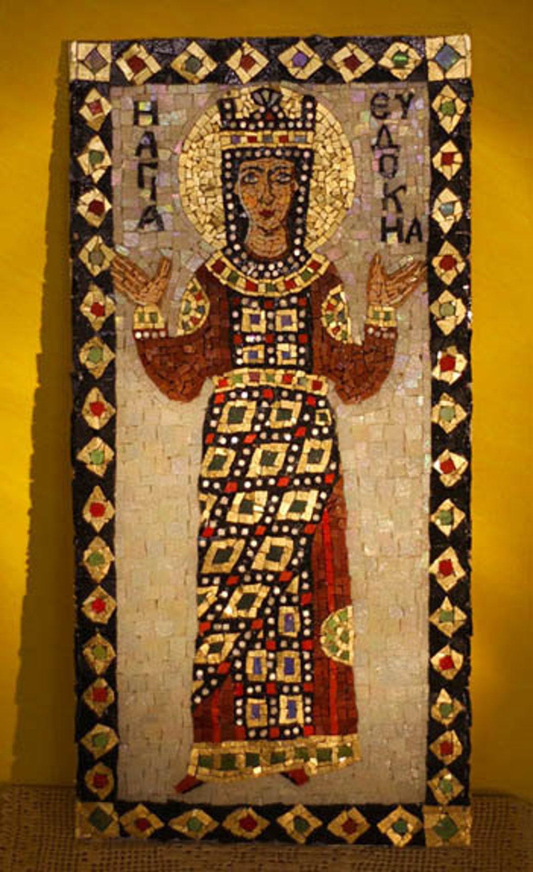 Mosaic Icon - Saint Eudokia - Masterpiece - Etsy